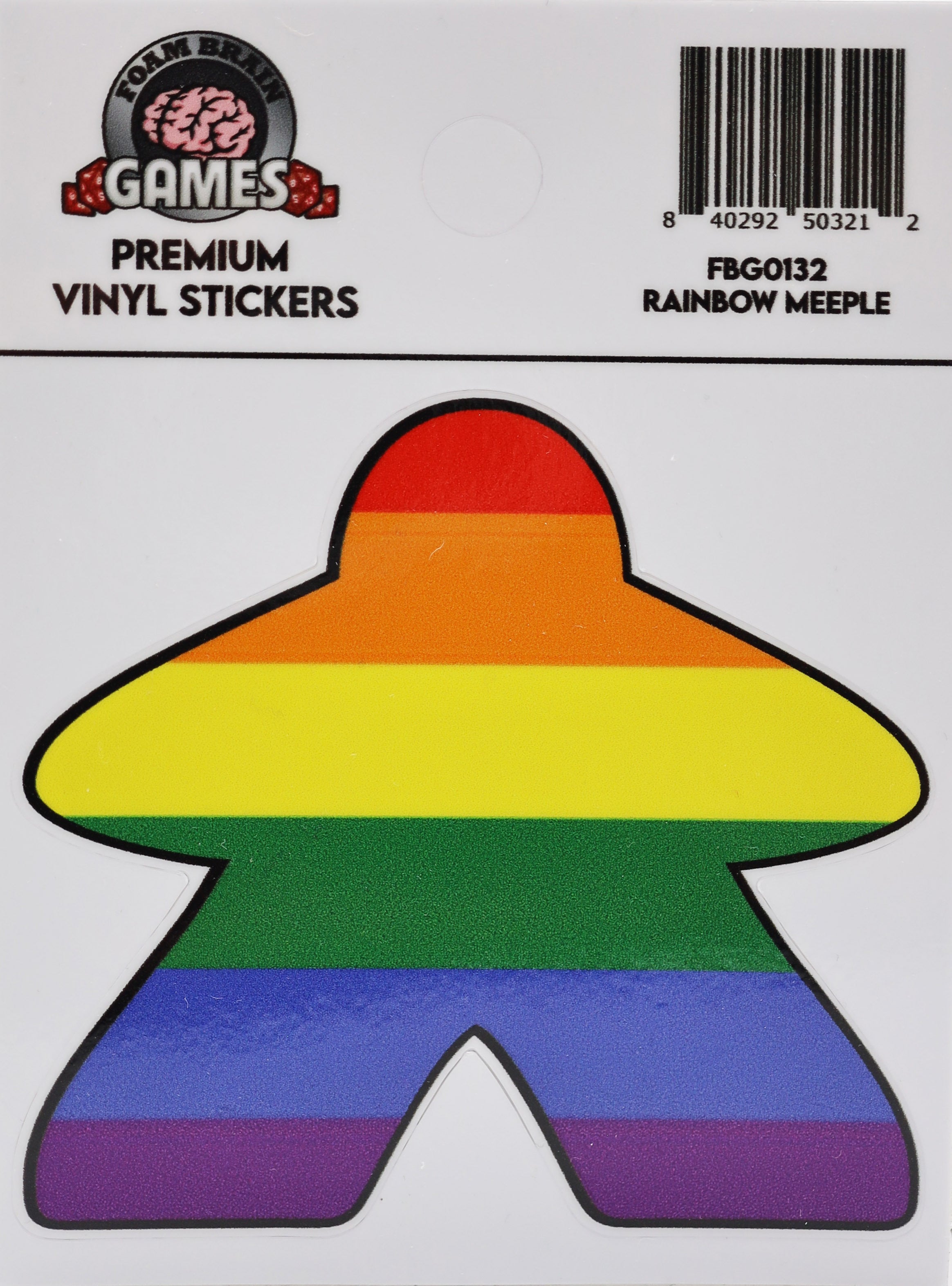 Sticker: Rainbow Meeple | Mana Crypt Online Store